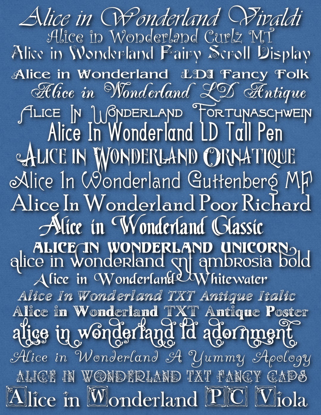 Be Inspired by Alice in Wonderland - Mosaic Moments Page Layout System