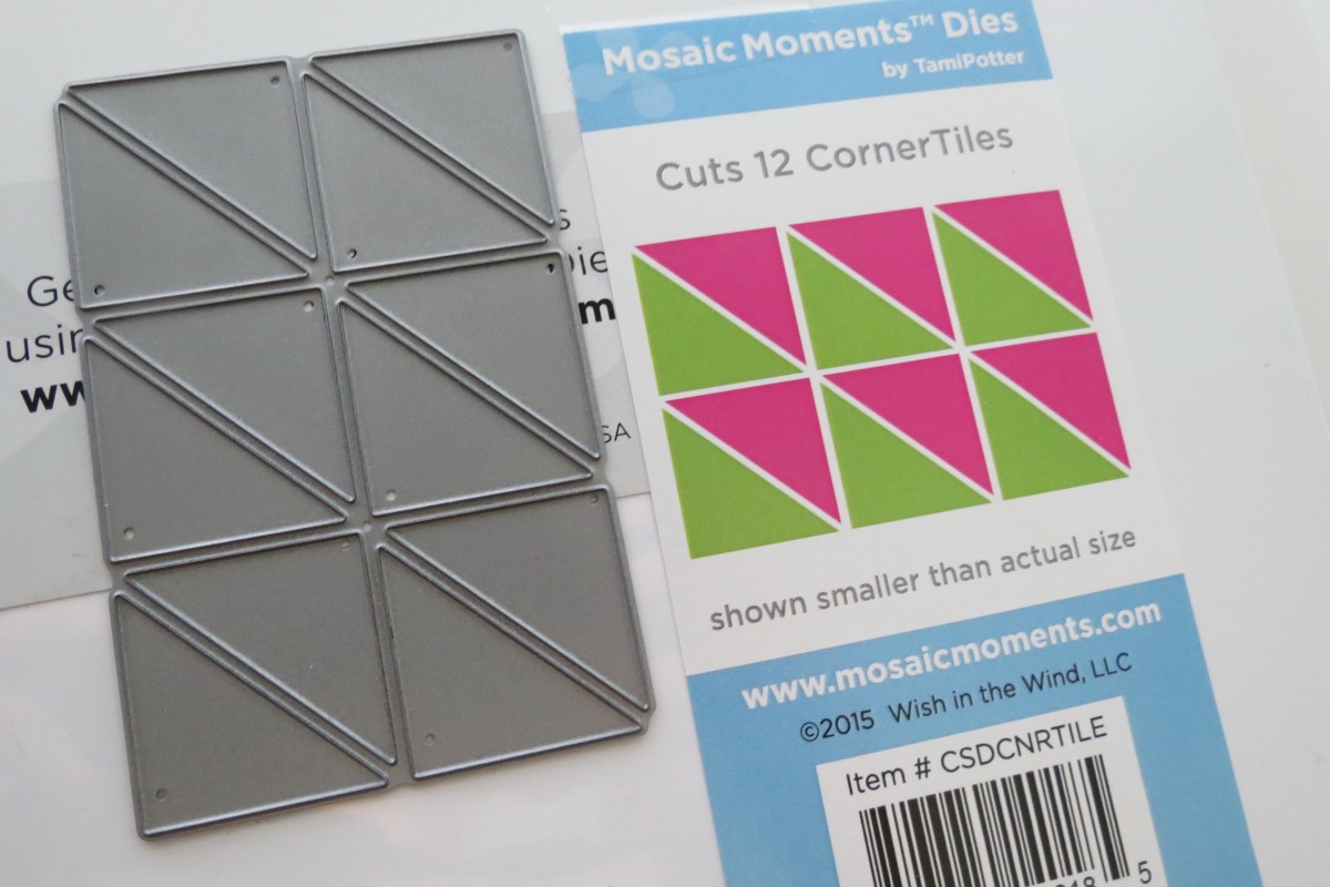 Corner Tile Die - Mosaic Moments Page Layout System