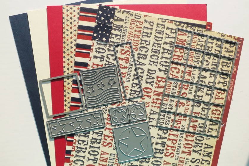 How to Scrapbook with the Stars & Stripes Dies