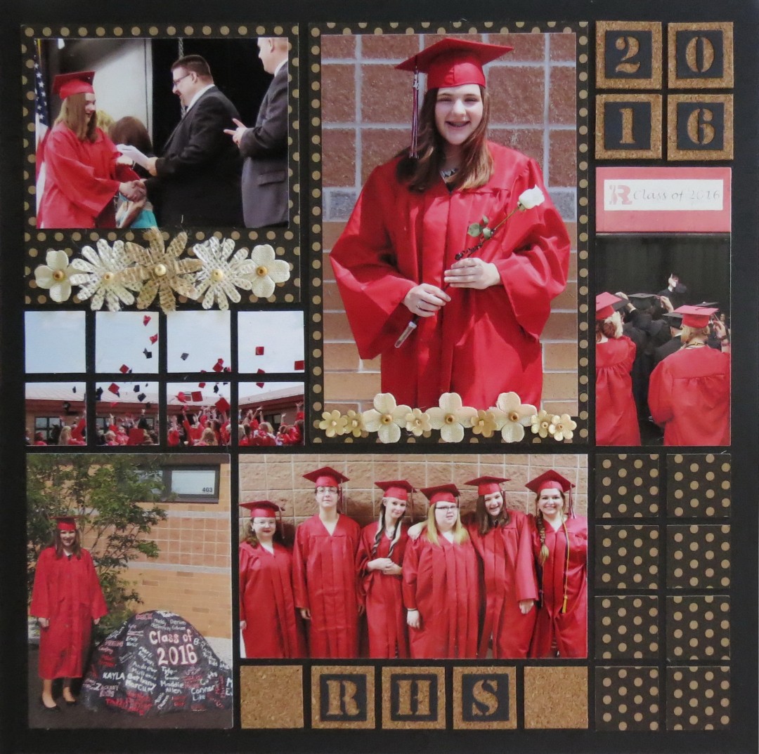Graduation Flash Back with Andrea | Mosaic Moments Page Layout System