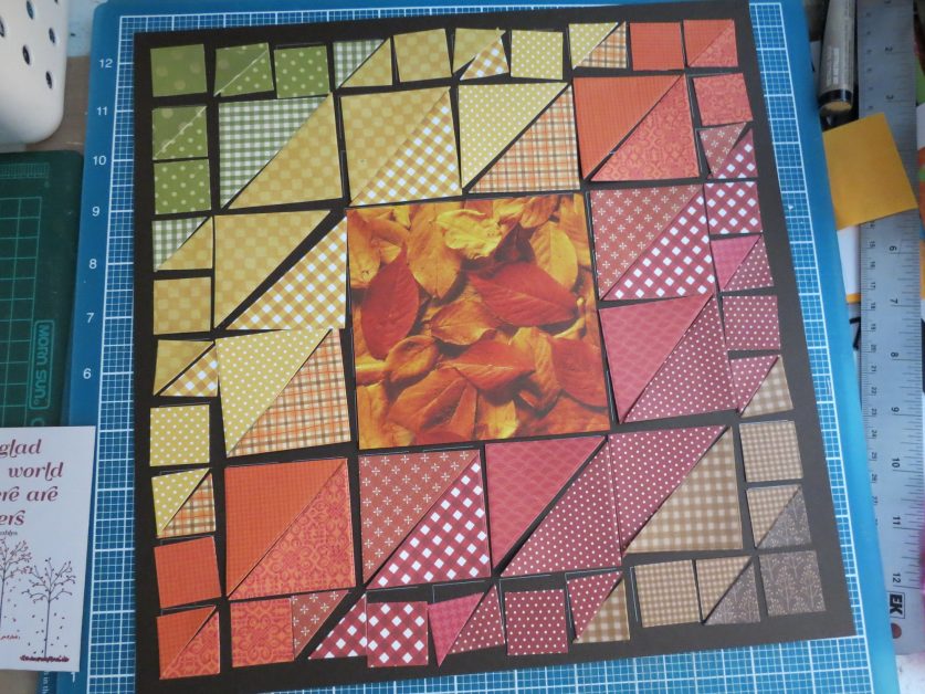 How to Create a Fall Rainbow with the Corner Tiles Dies