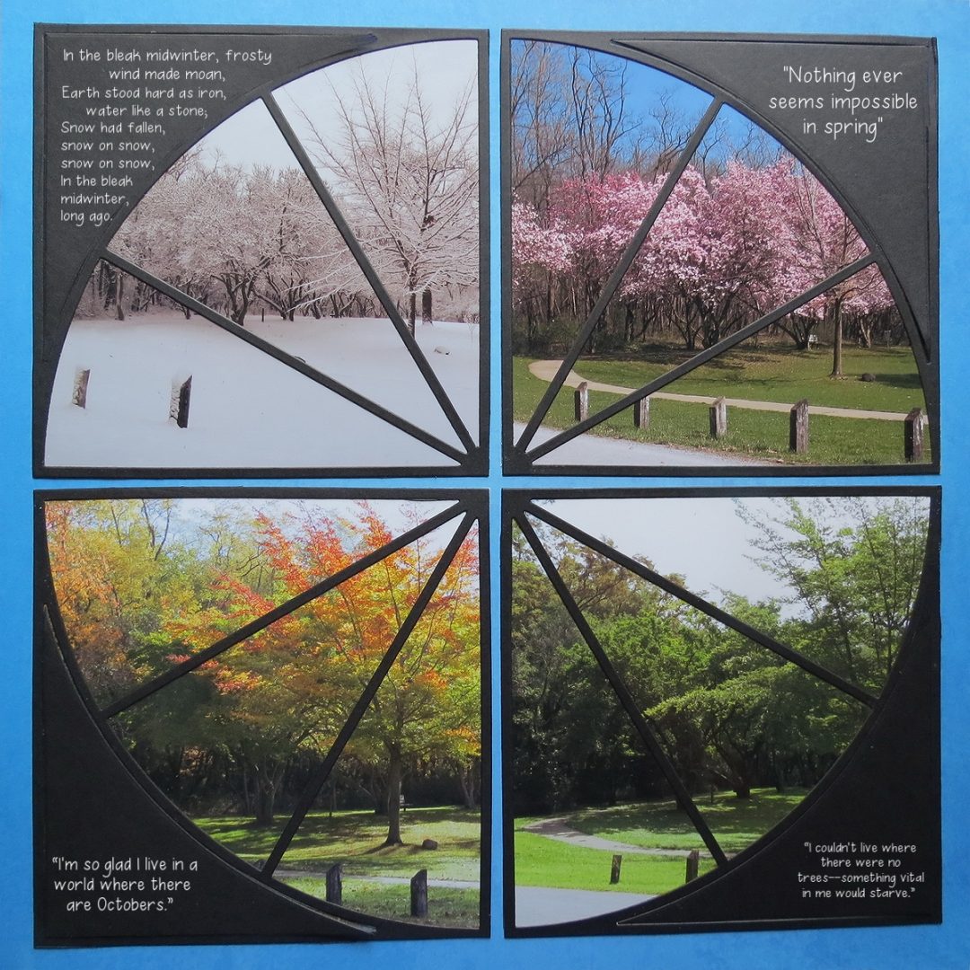 Photo Tips for using the Pie Die Sets - Mosaic Moments Page Layout System