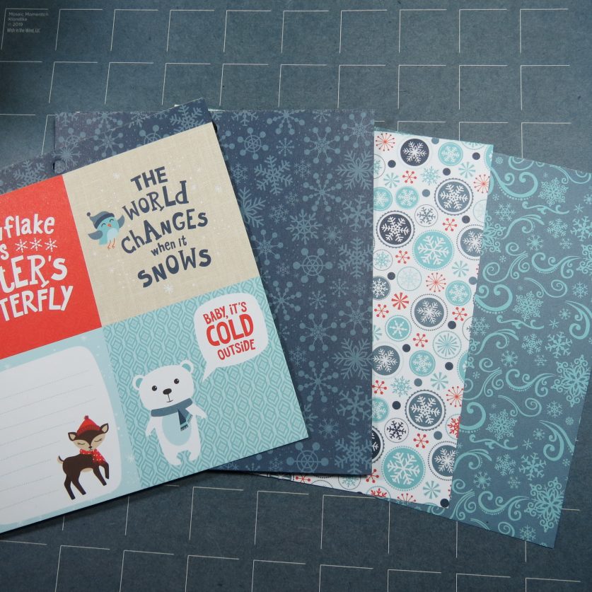 Winter Layers - Mosaic Moments Page Layout System