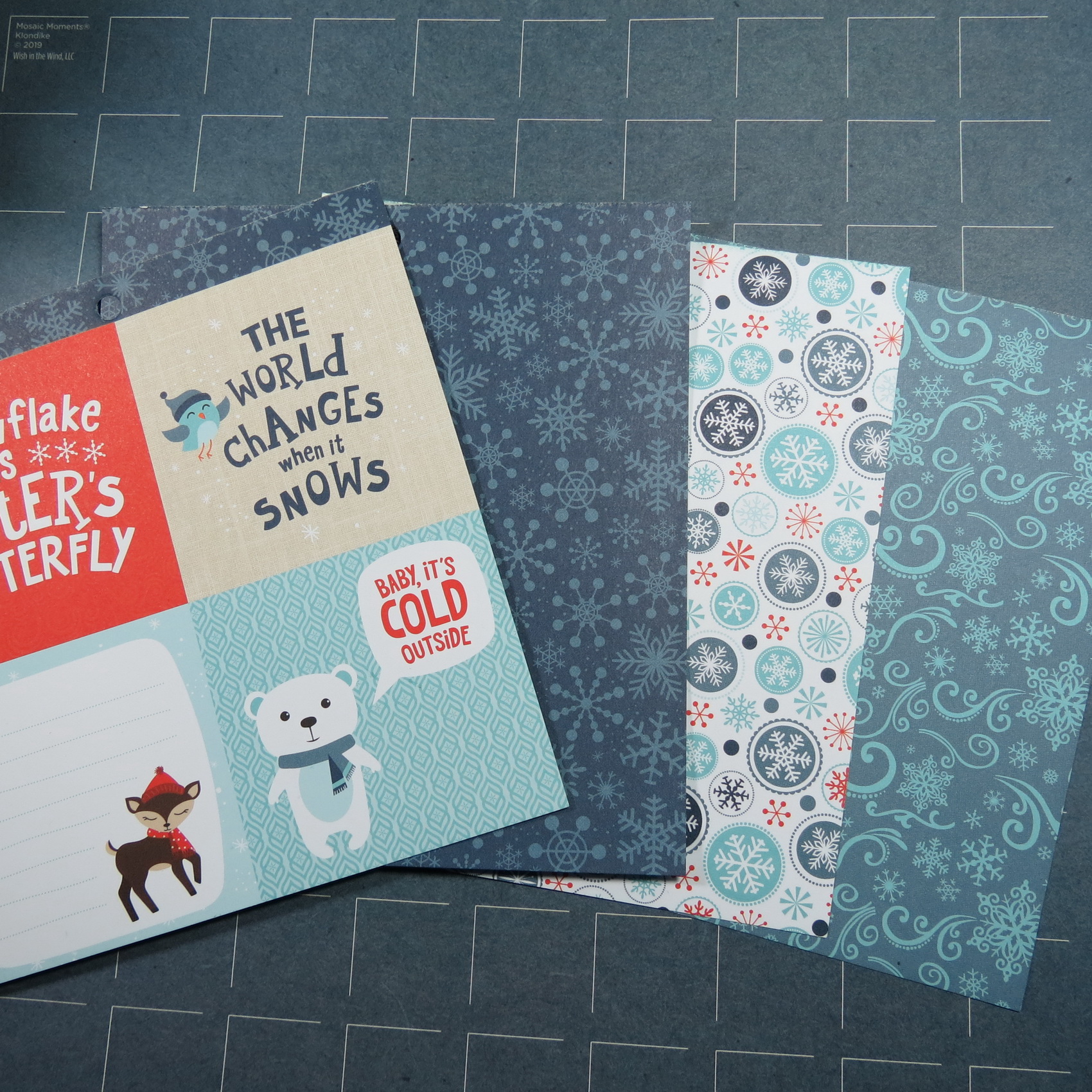 Winter Layers - Mosaic Moments Page Layout System