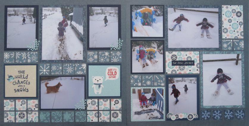 Winter Layers - Mosaic Moments Page Layout System