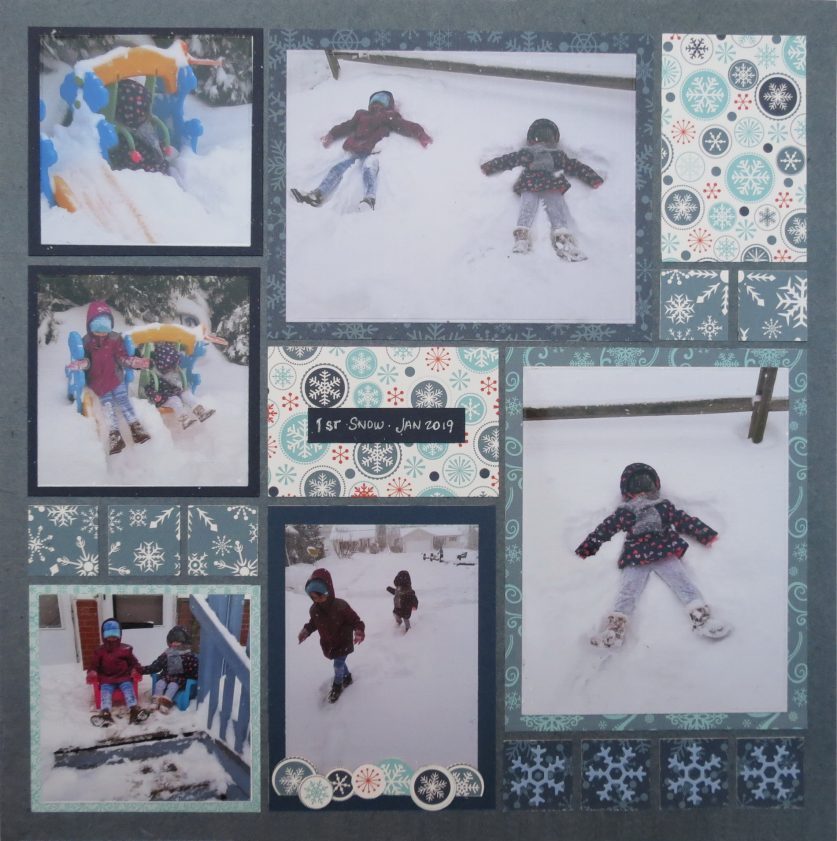 Winter Layers - Mosaic Moments Page Layout System