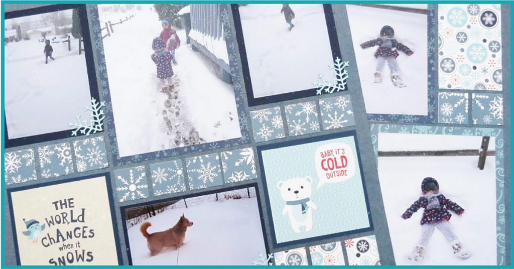 Winter Layers - Mosaic Moments Page Layout System