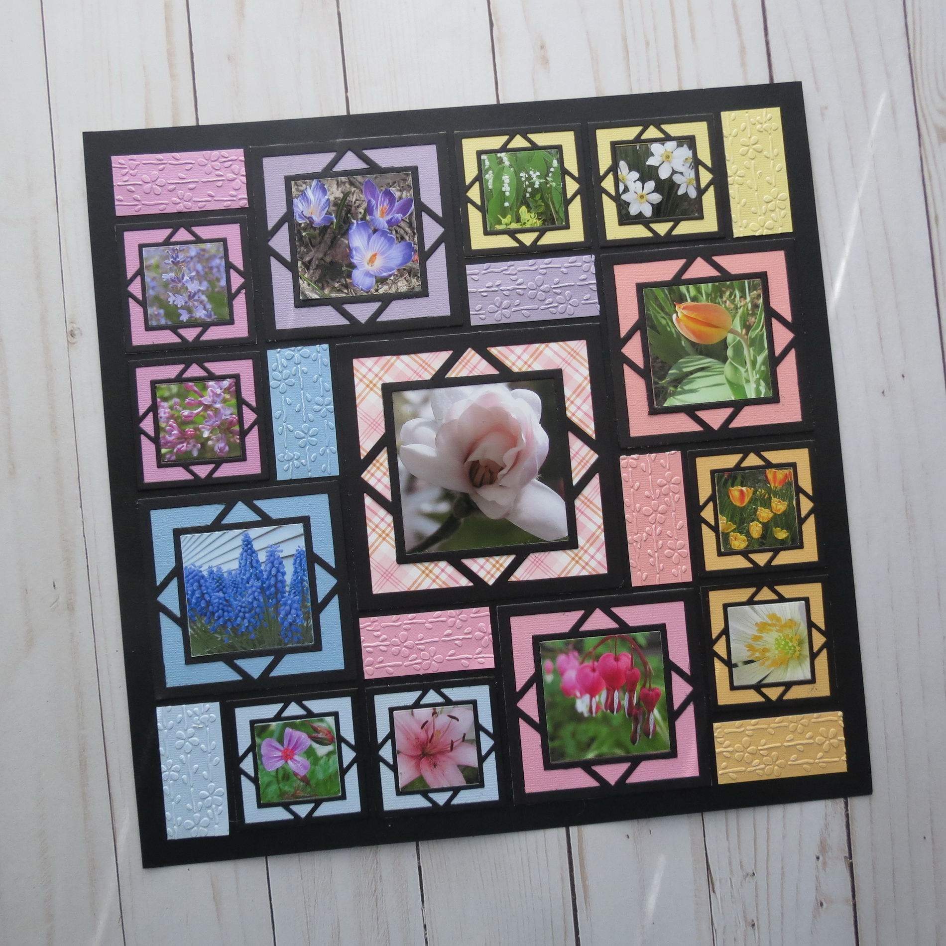 Capturing Spring Blooms - Mosaic Moments Page Layout System