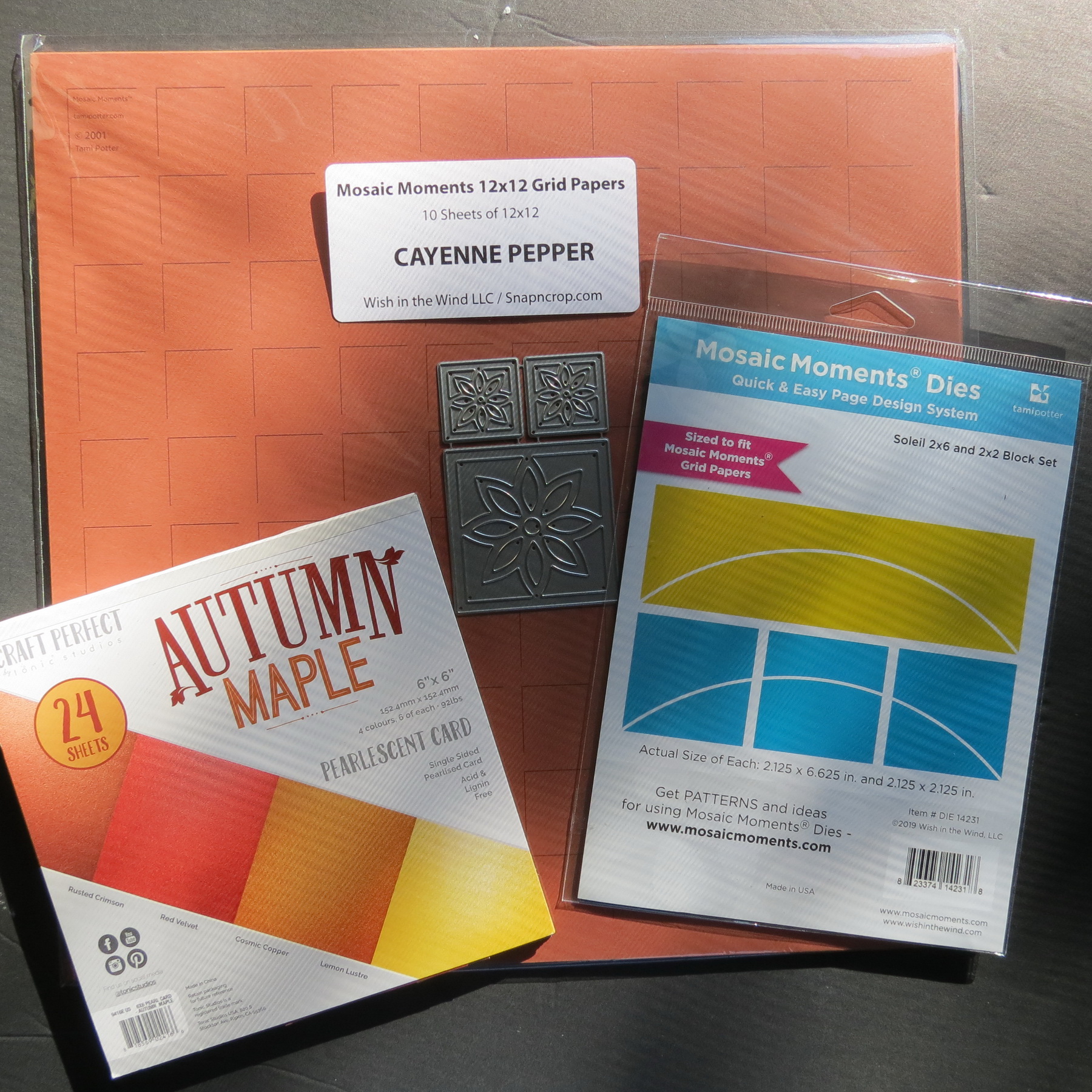 Capture Fall with the Soleil Dies - Mosaic Moments Page Layout System