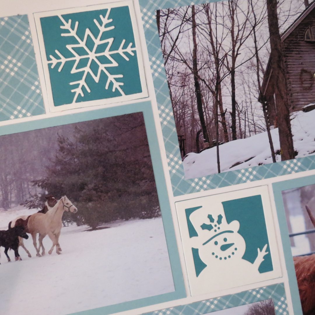 Snowflake Dies and Winter Inspiration - Mosaic Moments Page Layout System