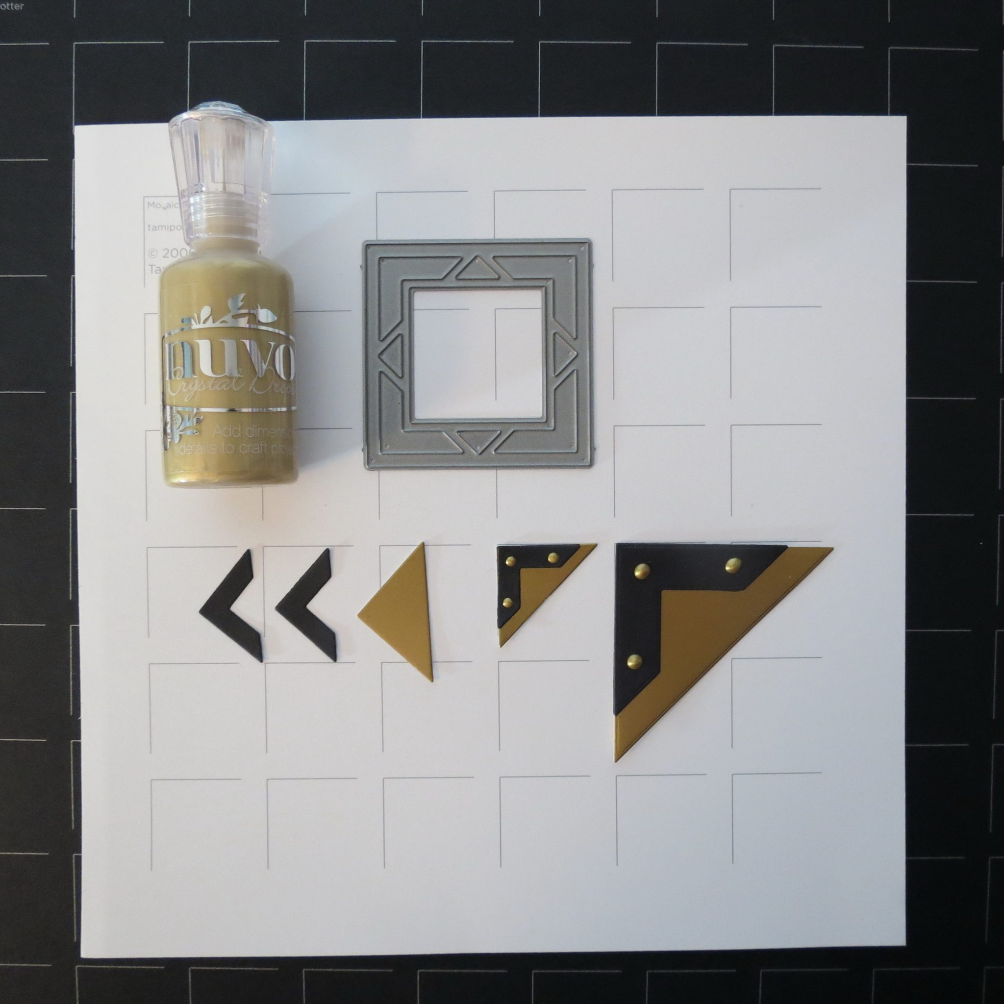 In the Corner with the Corner Tile Dies - Mosaic Moments Page Layout System