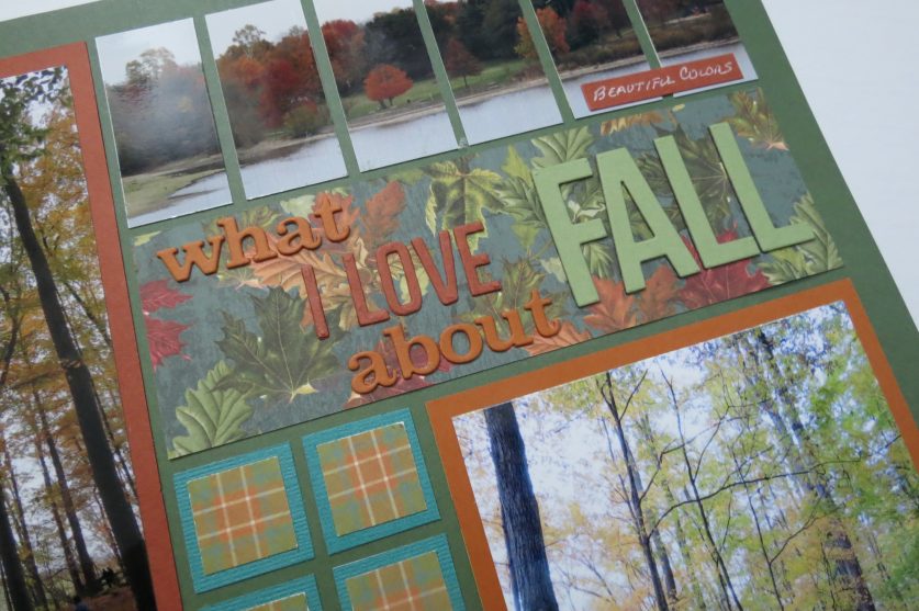 What I Love about Fall | Mosaic Moments Page Layout System