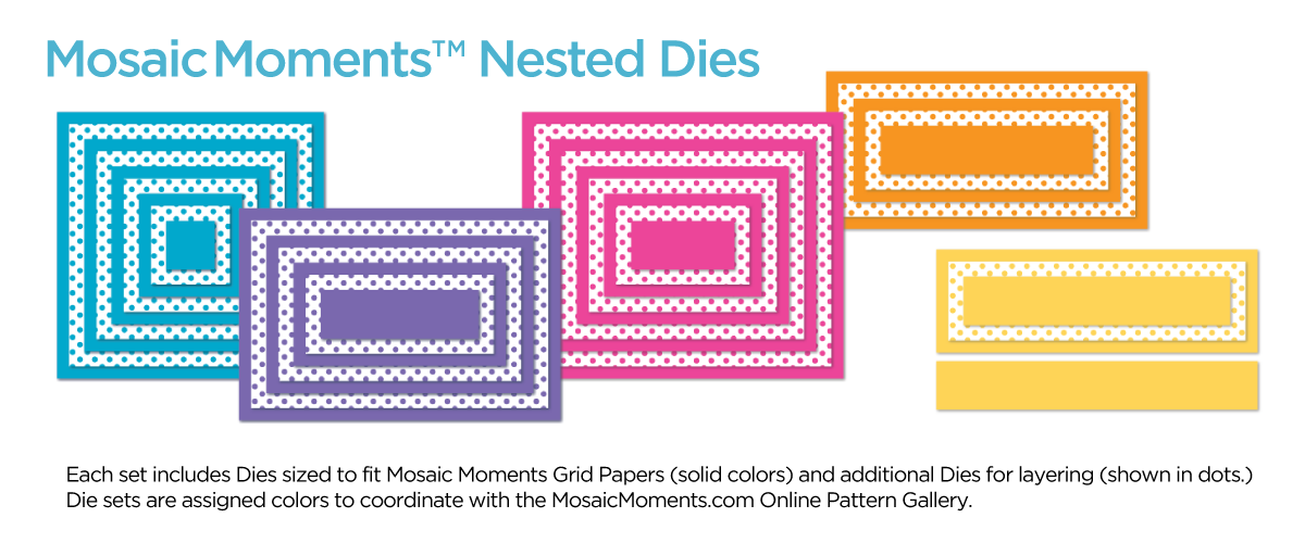 Mosaic Moments® Dies Mosaic Moments Page Layout System